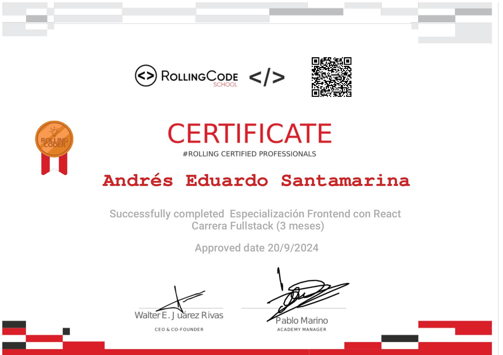 Andrés Eduardo Santamarina - Frontend Developer at Cybersinn Solutions | JavaScript, TypeScript ...